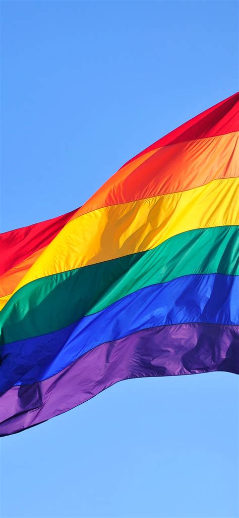 Pride Flag Wallpaper 4k Lgbtq Rainbow Blue Sky