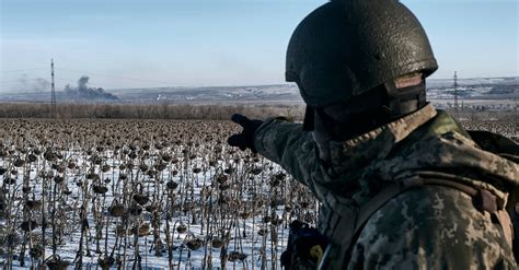 Ukrainian And Russian Troops Fight Near The Eastern Town Of Soledar