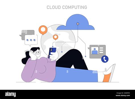 Cloud Computing Innovation Showcasing A Relaxed Remote Worker