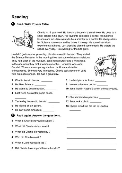 Reading Comprehension 6th Grade Worksheets Reading Comprehension