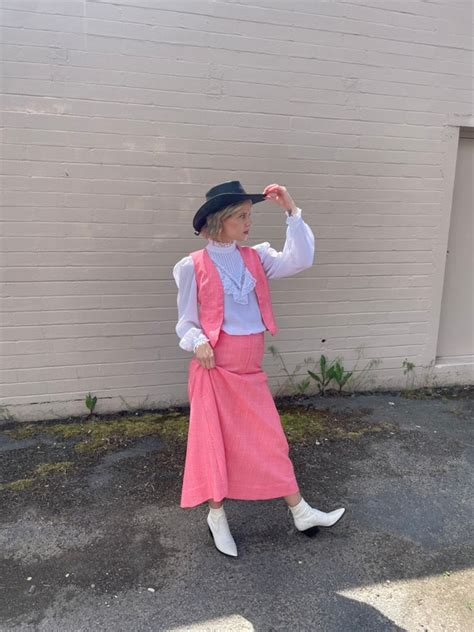 Vintage Western Vest Skirt Gem
