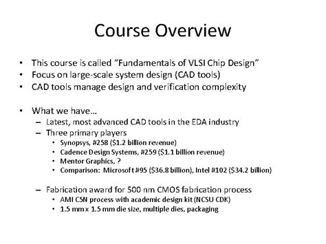Fundamentals Of VLSI Chip Design VLSI Design What