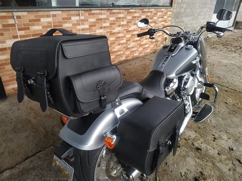 Alforges Laterais Afastador Para Harley Fat Boy Bolsas Para Moto