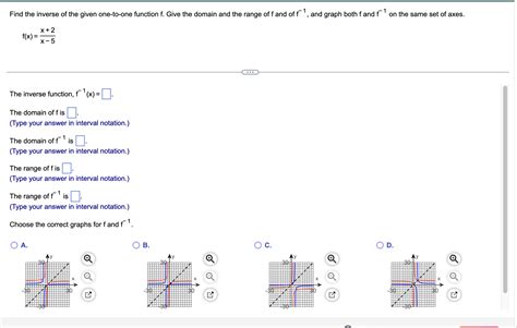 Solved Find The Inverse Of The Given One To One Function F Chegg