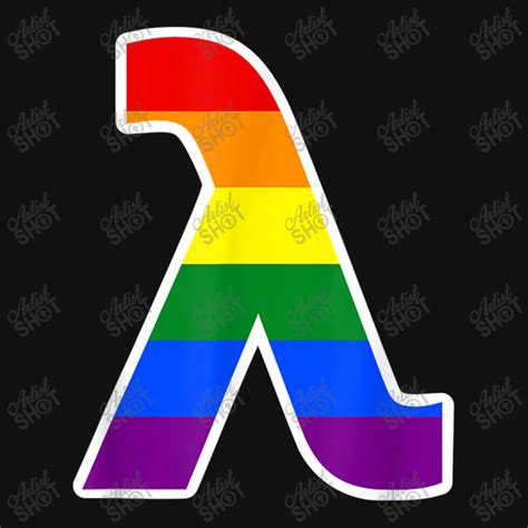 Lgbt Rainbow Lambda Lesbian Gay Rights Ally Metal Print Vertical By