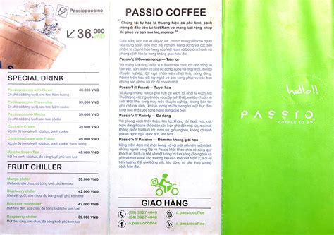Hệ Thống 15 Chi Nhánh Passio Coffee Thương Hiệu Cà Phê Take Away