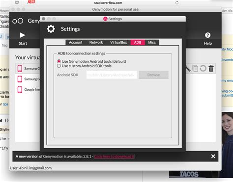 Android Genymotion Start Button Disabled Stack Overflow