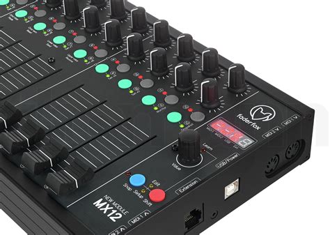 Faderfox Mx12 12 Track 24 Pot 12 Fader 24 Button Midi Controller From