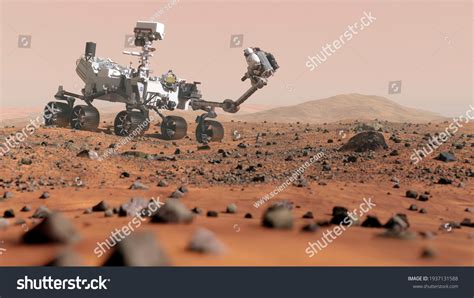 Artwork Nasas Mars 2020 Mission Mission Stock Illustration 1937131588