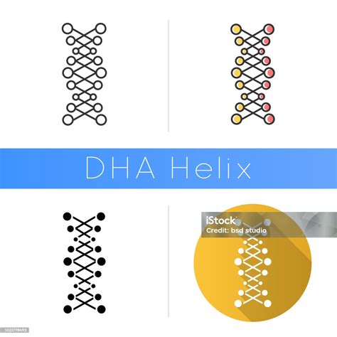 Dna雙螺旋圖示連接的點 線去氧核糖核酸 核酸結構染色體分子生物學遺傳密碼平面設計 線性和顏色風格隔離向量插圖向量圖形及更多互聯網圖片