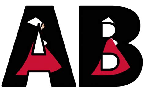 The Handmaid S Tale Lettering Set Instant Display Title Colourful