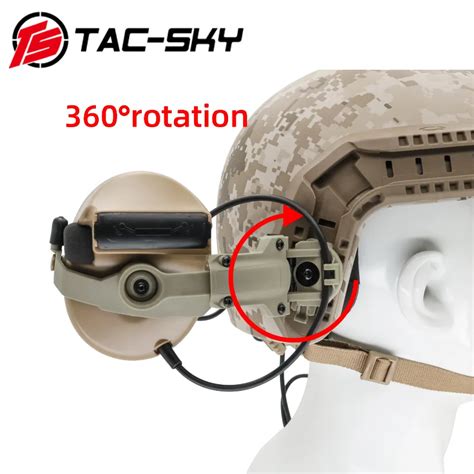 Ts Tac Sky Tactical Helmet Arc Rail Adapter Stand With Comtac Ii