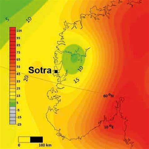 The Calculated Isostatic Uplift Glacial Isostasy And Hydro Isostasy