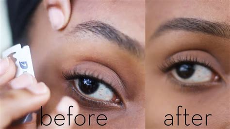 How To Shape Your Eyebrows With A Razor Blade YouTube