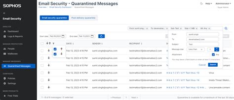 Quarantine Enhancements And Other Improvements Release Notes And News Sophos Email Sophos