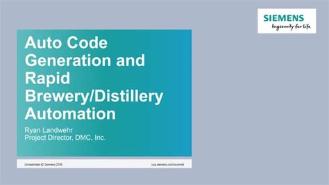 Auto Code Generation And Rapid Brewerydistillery Automation Pptx