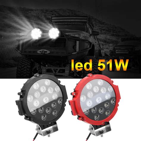 Buy Driving Light Super Bright Spot Beam Inch Round Led Light Bar W