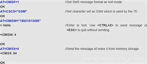 At指令集 —— Ec20 4g模块短信的收发与管理（短信服务命令）atcsms Csdn博客