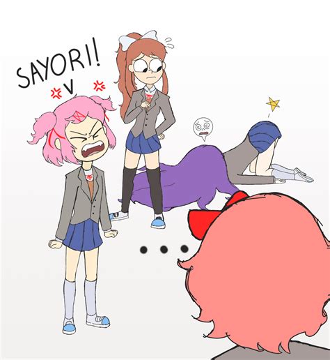 Challenge Come Up With An Explanation For This Doodle Of The Club R Ddlc