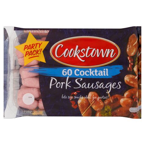 Cookstown 60 Cocktail Pork Sausages 750g Sausages Iceland Foods