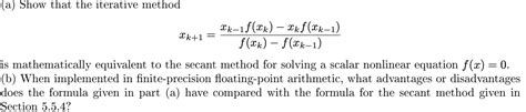 solved a show that the iterative method xk 1f xk