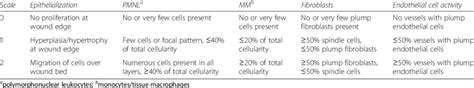 Histological Parameters And Semi Quantitative Scoring System For Day 2