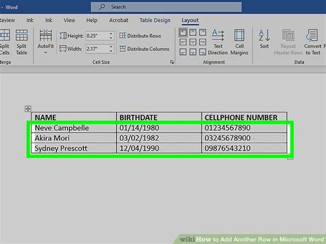 How To Add Another Row In Microsoft Word 11 Steps With Pictures