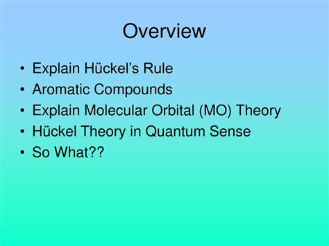 PPT H ü ckel Theory PowerPoint Presentation free download ID