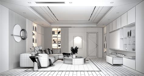 Modern Living Room Scene 3d Model By Nhattuankts