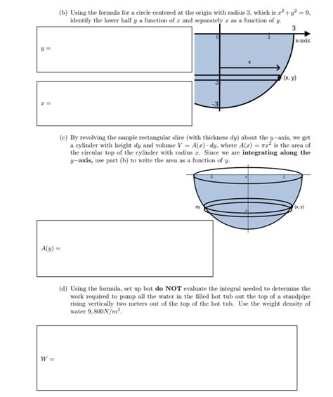Solved B Using The Formula For A Circle Centered At The Chegg