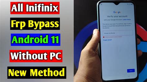 All Infinix Frp Bypass Unlock Google Account Lock Android 11 All