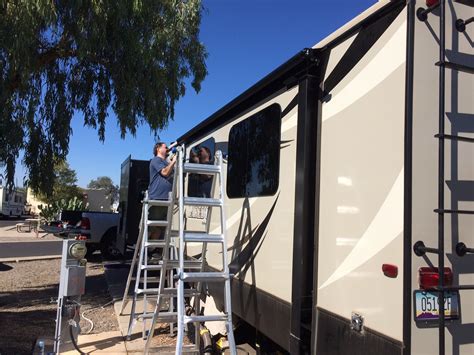 Installing An RV Slide Awning David And Jennifer S Gluten Free RV