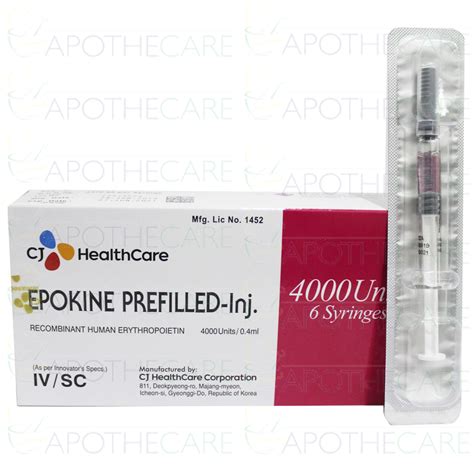 Epokine Inj 4000iu 1pfs