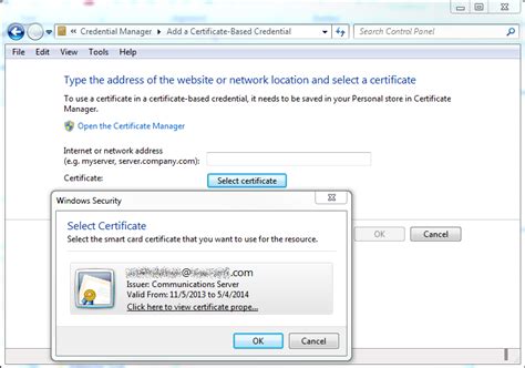 windows Windows資格情報マネージャーに証明書を追加するにはどうすればよいですか