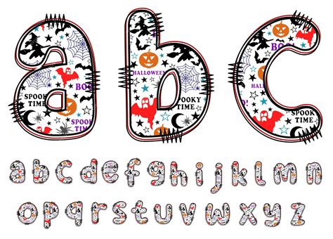 Alfabeto Halloween Conjunto Diseño Vector Fuente Halloween Vector Letra