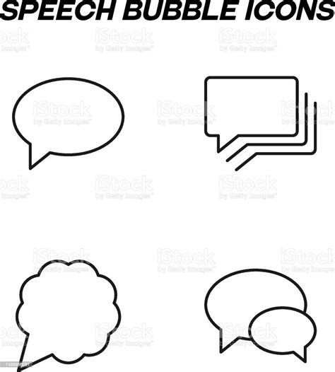 Minimalistic Outline Signs Drawn In Flat Style Editable Stroke Vector
