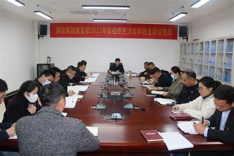 太和国投公司党支部召开2021年度组织生活会和民主评议党员工作会议 太和县国有资产投资控股集团有限公司