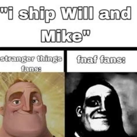 Fnaf Stranger Things Micheal Afton William Afton Will Byers Mike Wheeler Byler Fnaf Ship Fnaf