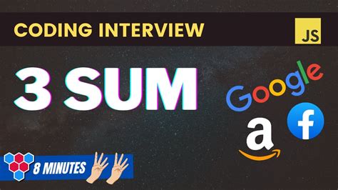 Three Sum 3sum Javascript Coding Interview Leetcode Youtube