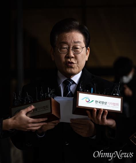 이재명 더불어민주당 대표가 10일 오전 서울 서초구 서 오마이포토
