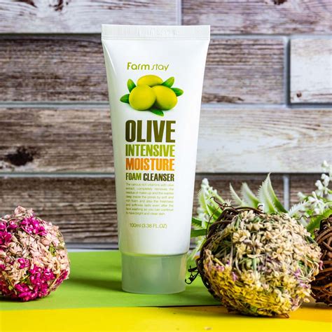 FARM STAY (Пенка) OLIVE INTENSIVE MOISTURE FOAM CLEANSER, 100ml | GalaT☘️