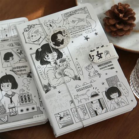 InsWind Fine Art Diary Japanese Book Girls Comic Journal Book Cute