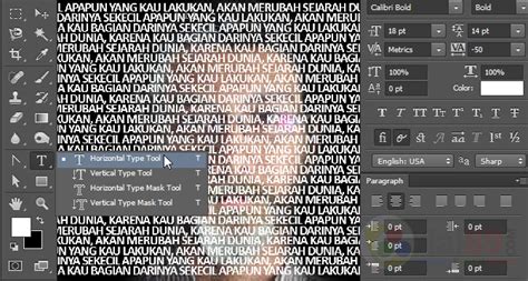 Cara Membuat Typography Wajah Tutorial Photoshop