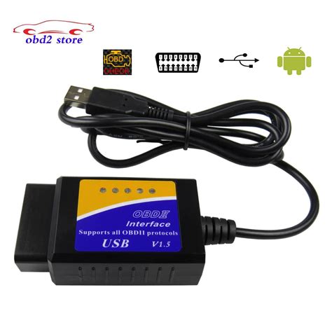 Elm327 USB OBD2 OBDII Scanner ELM 327 USB V1 5 Car Diagnostic Interface