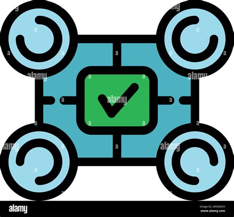 Content Monetization Icon Outline Content Monetization Vector Icon Color Flat Isolated Stock