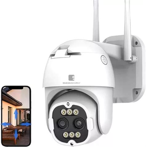 Cámara Seguridad Seedary P2 Ptz Wifi Robótica Doble Lente Meses Sin