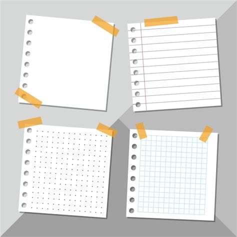 Premium Vector Collection Of Sticky Note Vector Illustration