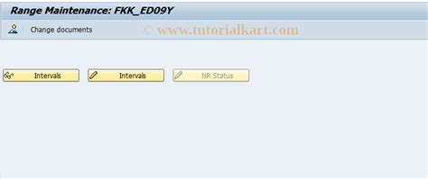 FPN Y SAP Tcode Number Range Maintenance FKK ED Y