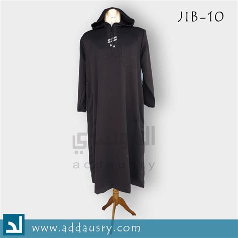 Jubah Burnus Hitam JIB AdDausry Busana Muslim Berkualitas