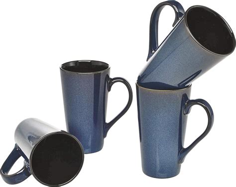 Culver Serenity Cafe Grande Ceramic Mug 16 Ounce Blue